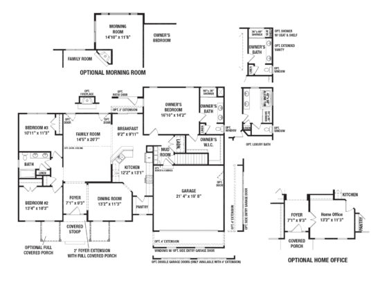 Weston Model Floor Plans and Details | Manor House Builders